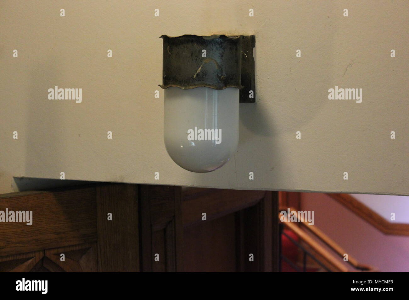Vintage interior light At Ebenezer Lutheran church in Chicago, Illinois ...