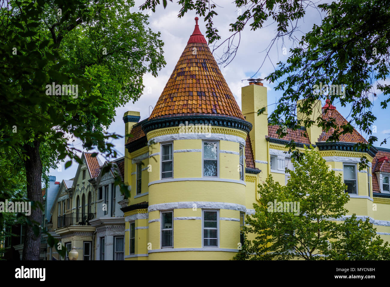 Row houses in Georgetown, Washington, DC Stock Photo - Alamy