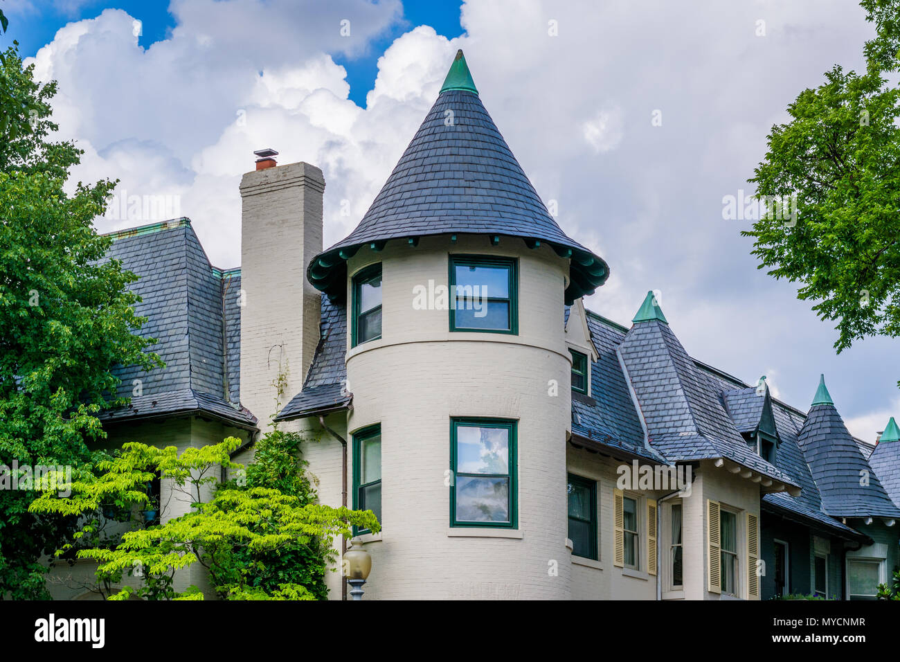Colorful row houses georgetown washington hi-res stock photography and ...