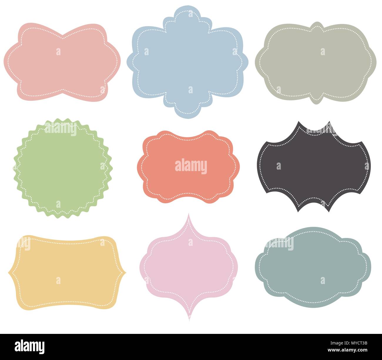 set of vintage frames Stock Vector Image & Art - Alamy