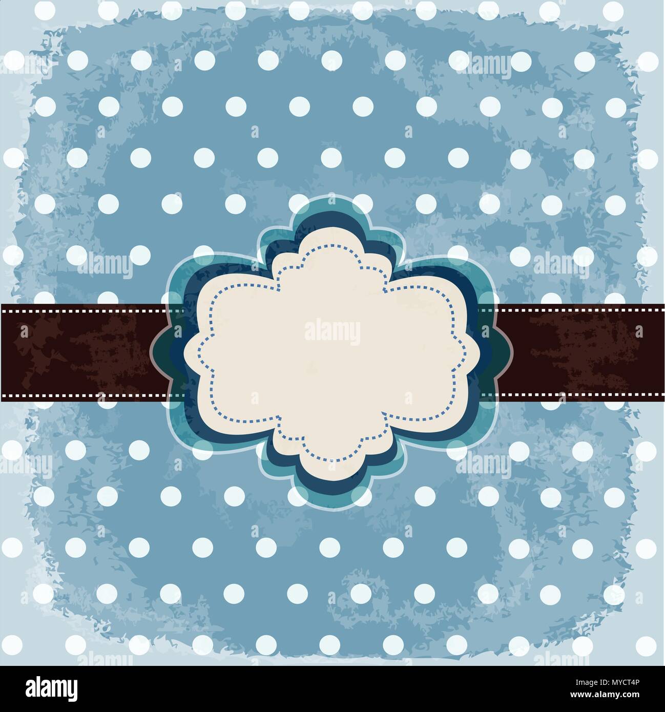 Vintage polka dot design Stock Vector Image & Art - Alamy