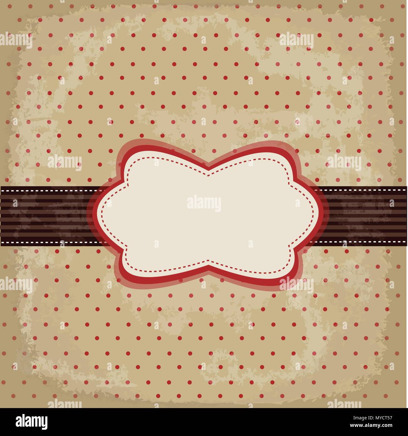 Vintage polka dot design Stock Vector Image & Art - Alamy