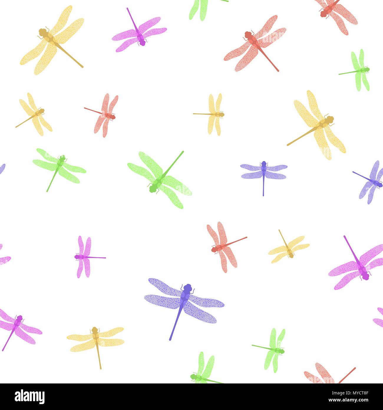 Dragonfly background pattern Stock Vector Images - Alamy