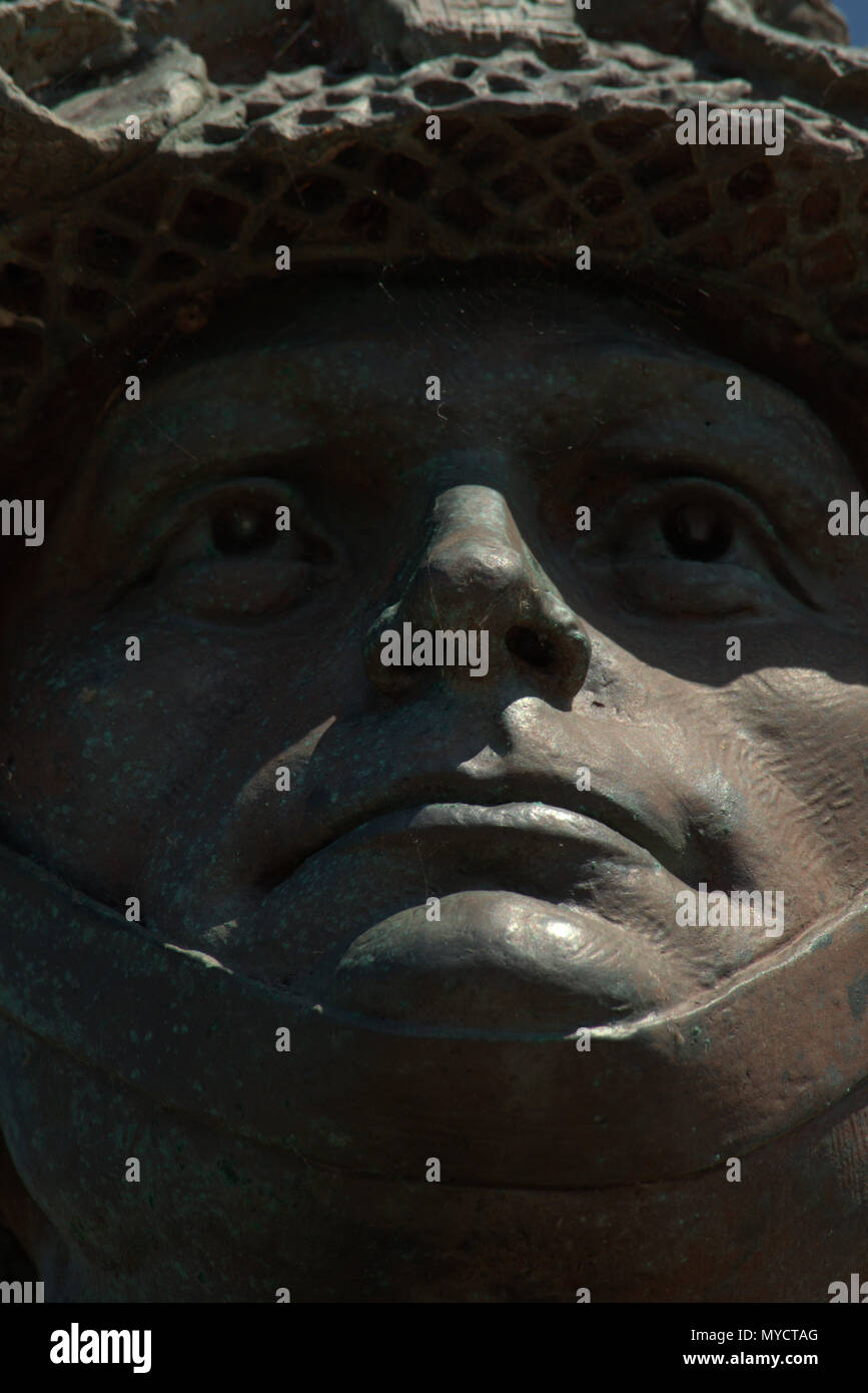 Royal Scots Fusiliers commemorative statue Stock Photo - Alamy