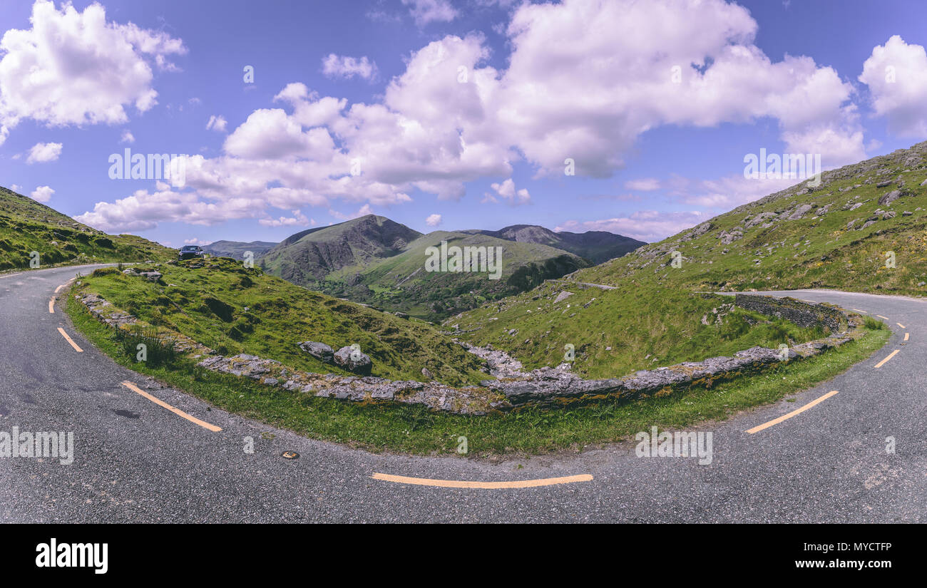 The scenic road of Healy Pass, a 12 km route worth of hairpin turns ...