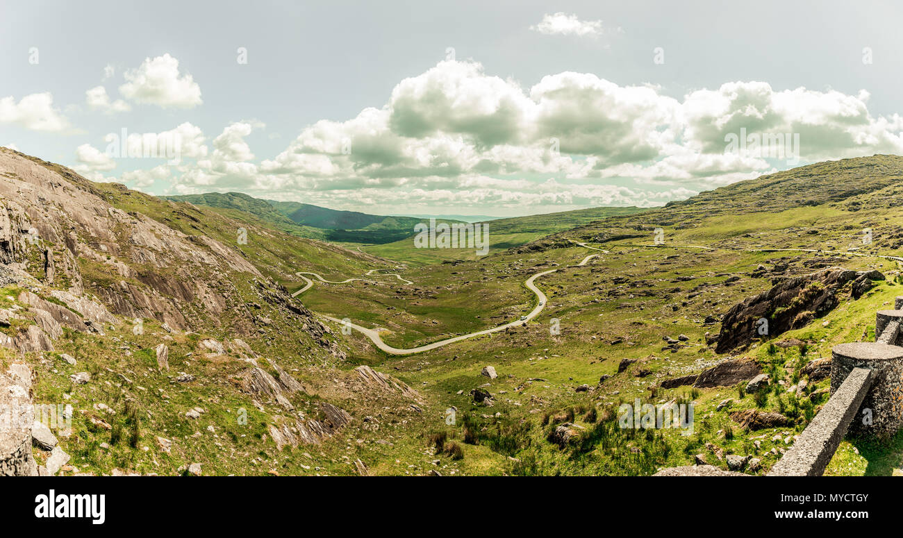 The scenic road of Healy Pass, a 12 km route worth of hairpin turns ...
