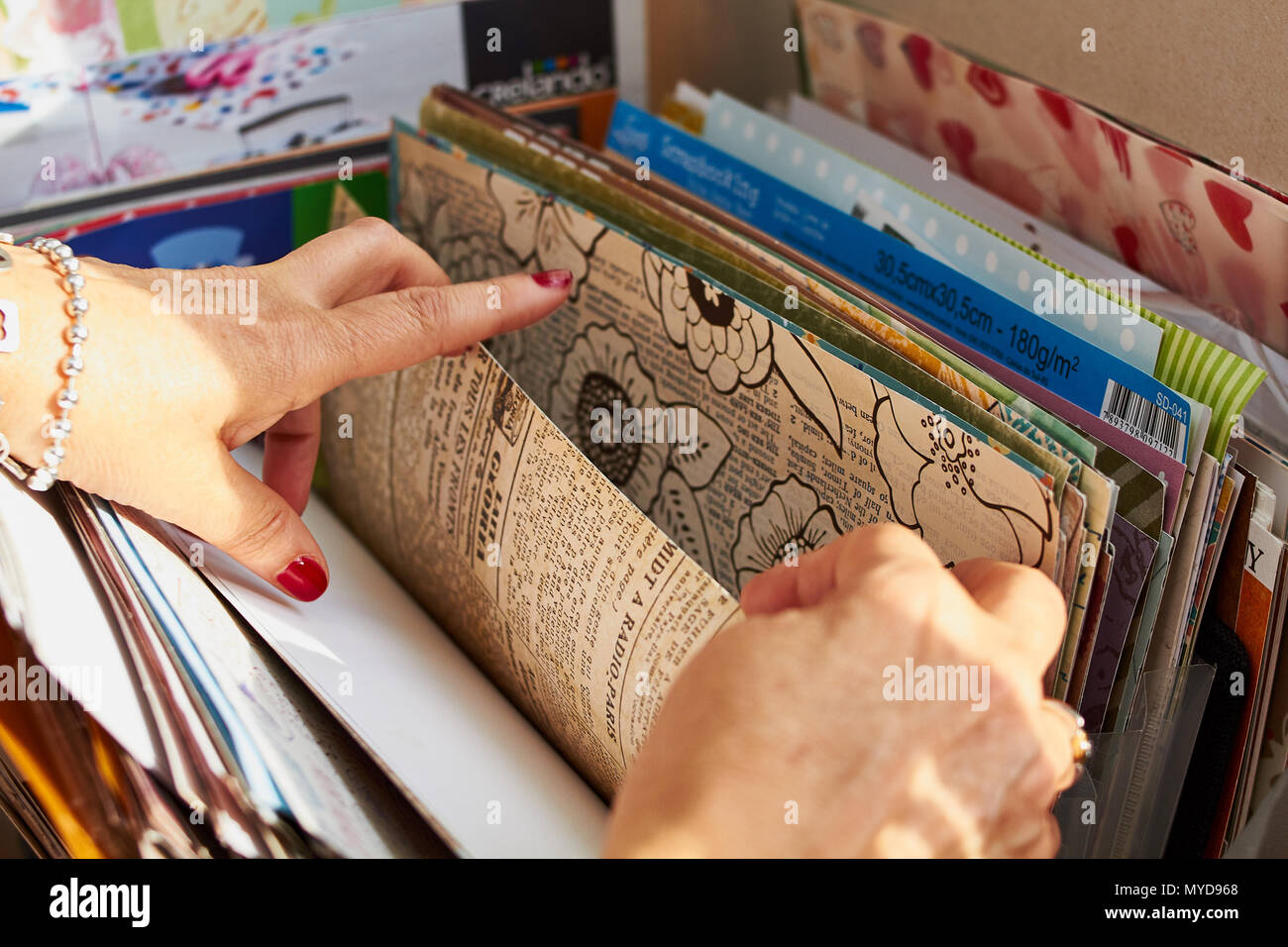 Paper texture samples hi-res stock photography and images - Alamy