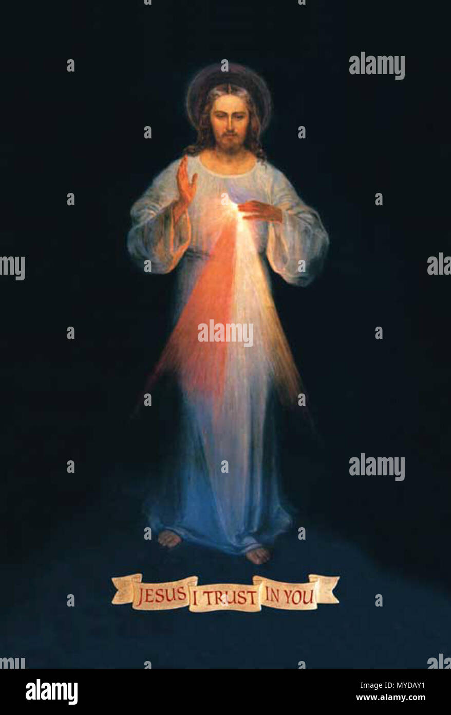 . English: The Vilnius image of Divine Mercy . 22 February 1931. Saint ...