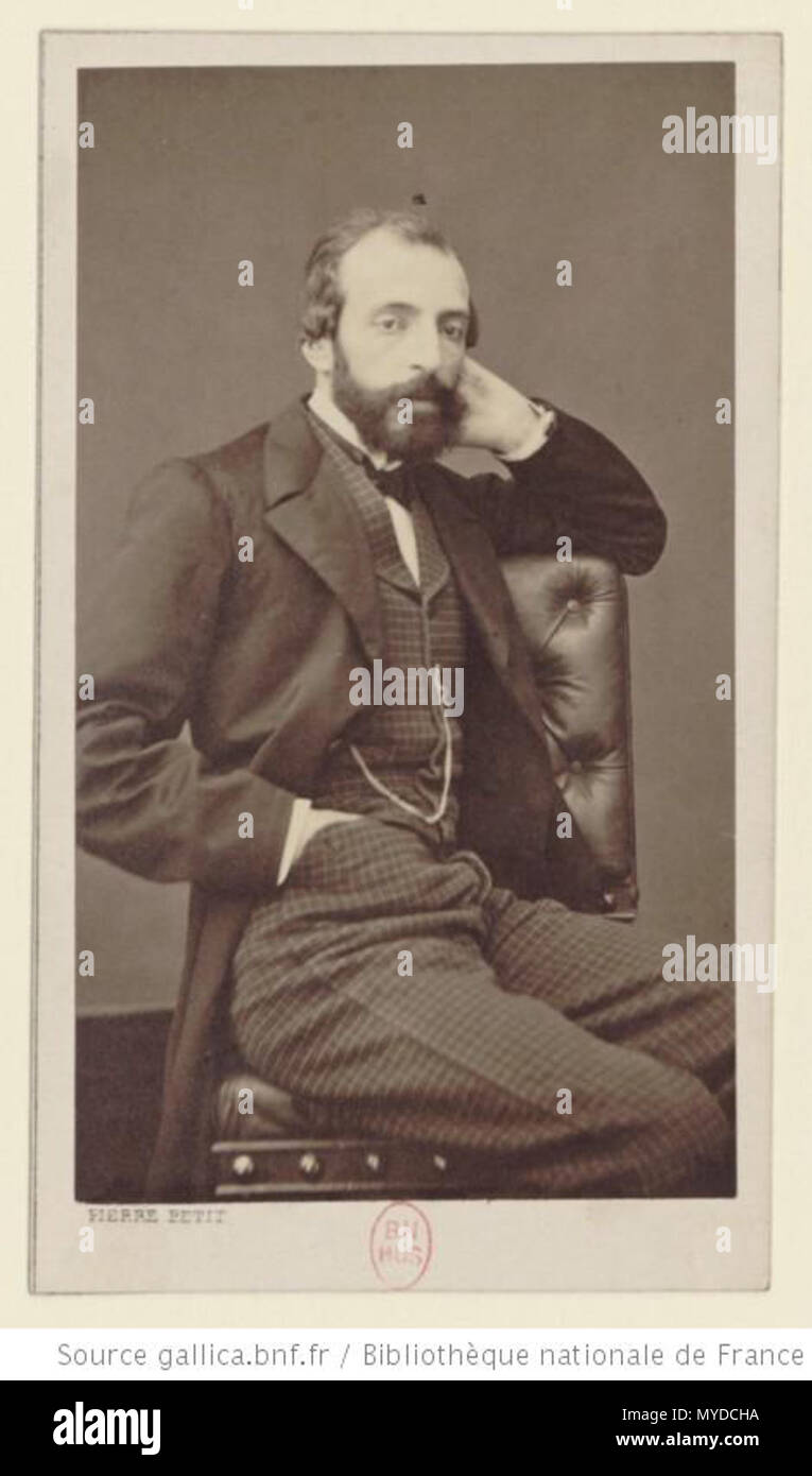 . Français : Photographie d'Emile Jonas par Pierre Petit . 1864. Pierre ...