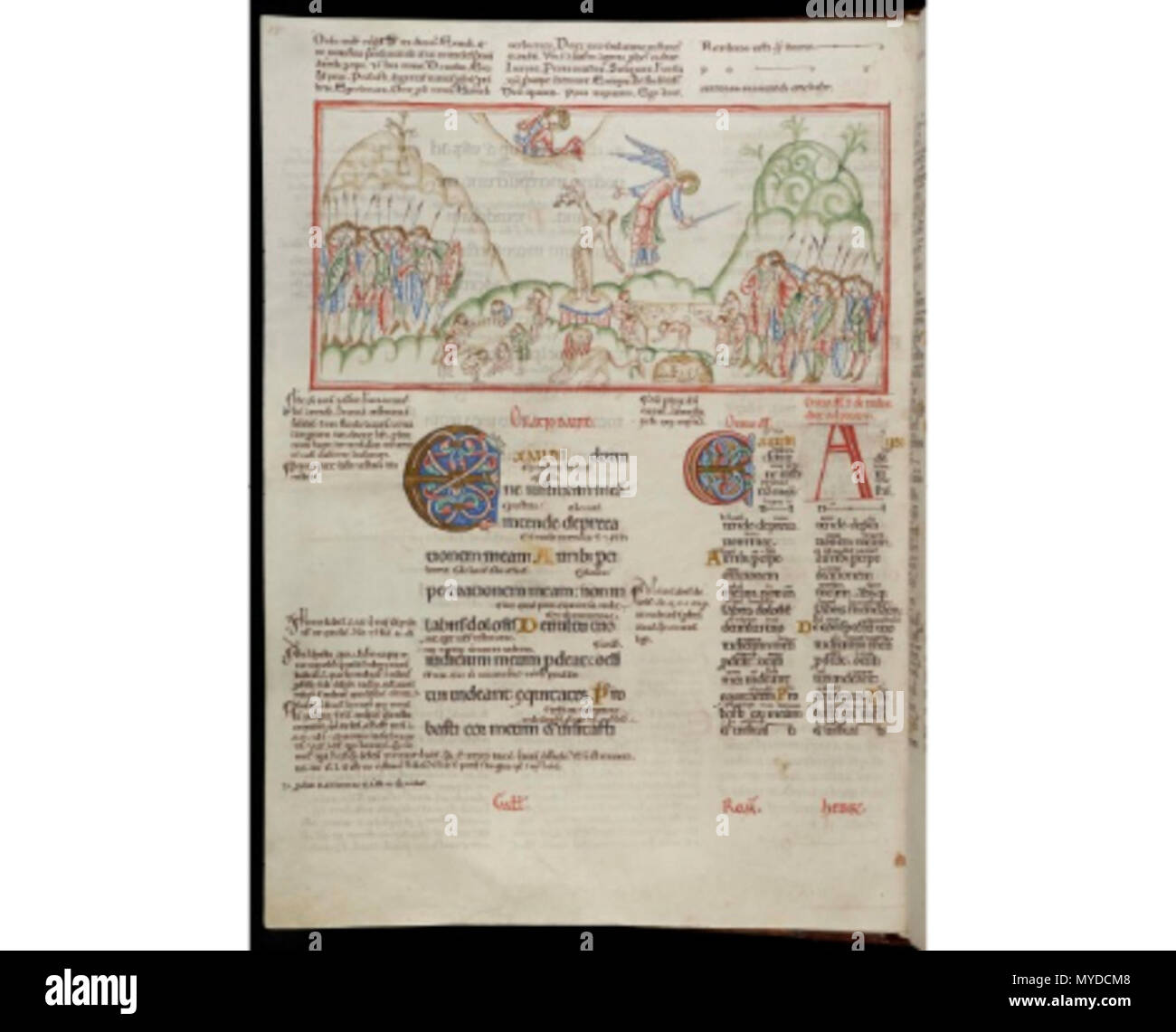 . English: Utrecht Psalter, Utrecht University Library . circa 1160s ...