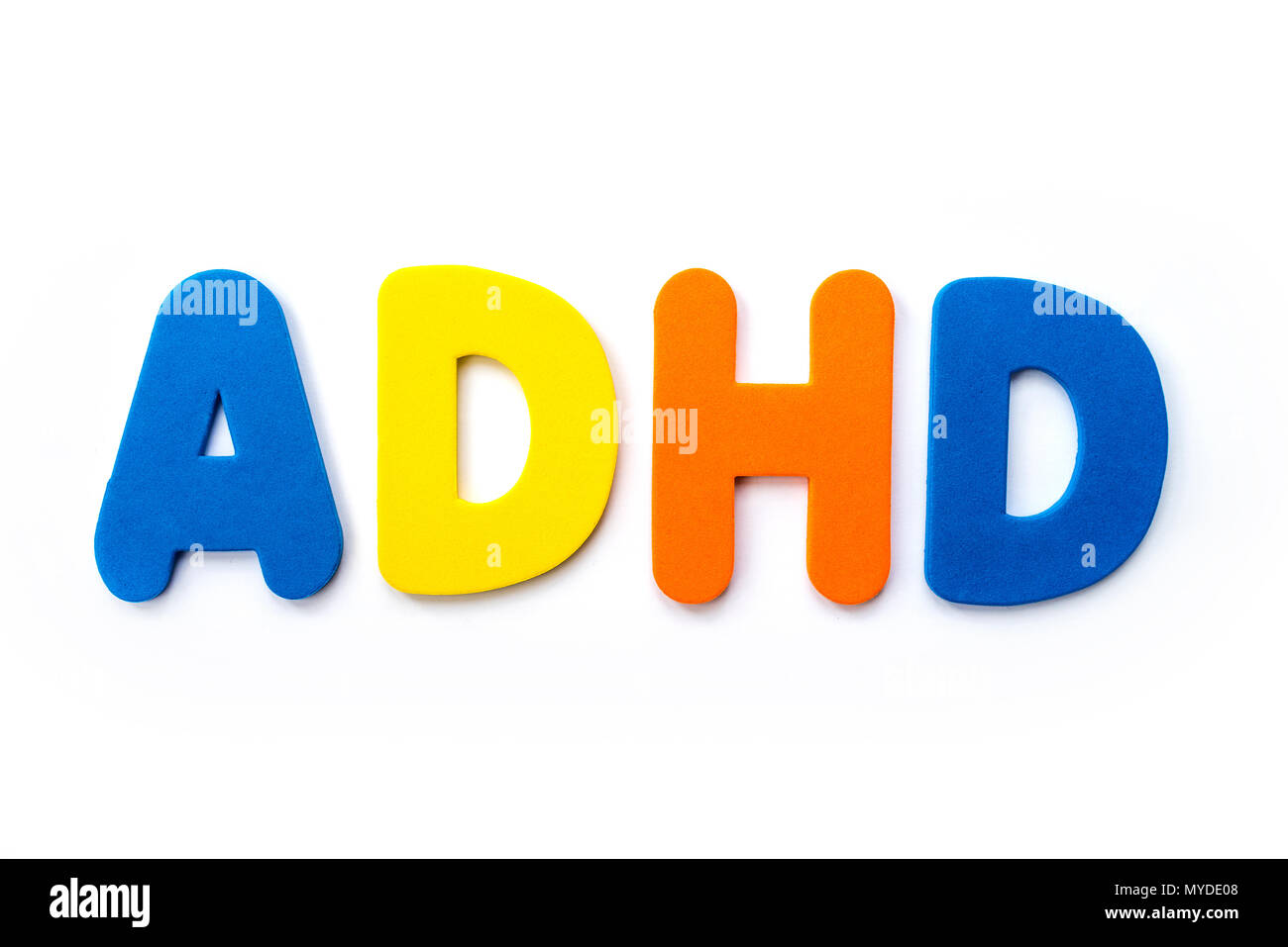 ADHD - Attention Deficit Hyperactivity Disorder - spelt out with ...
