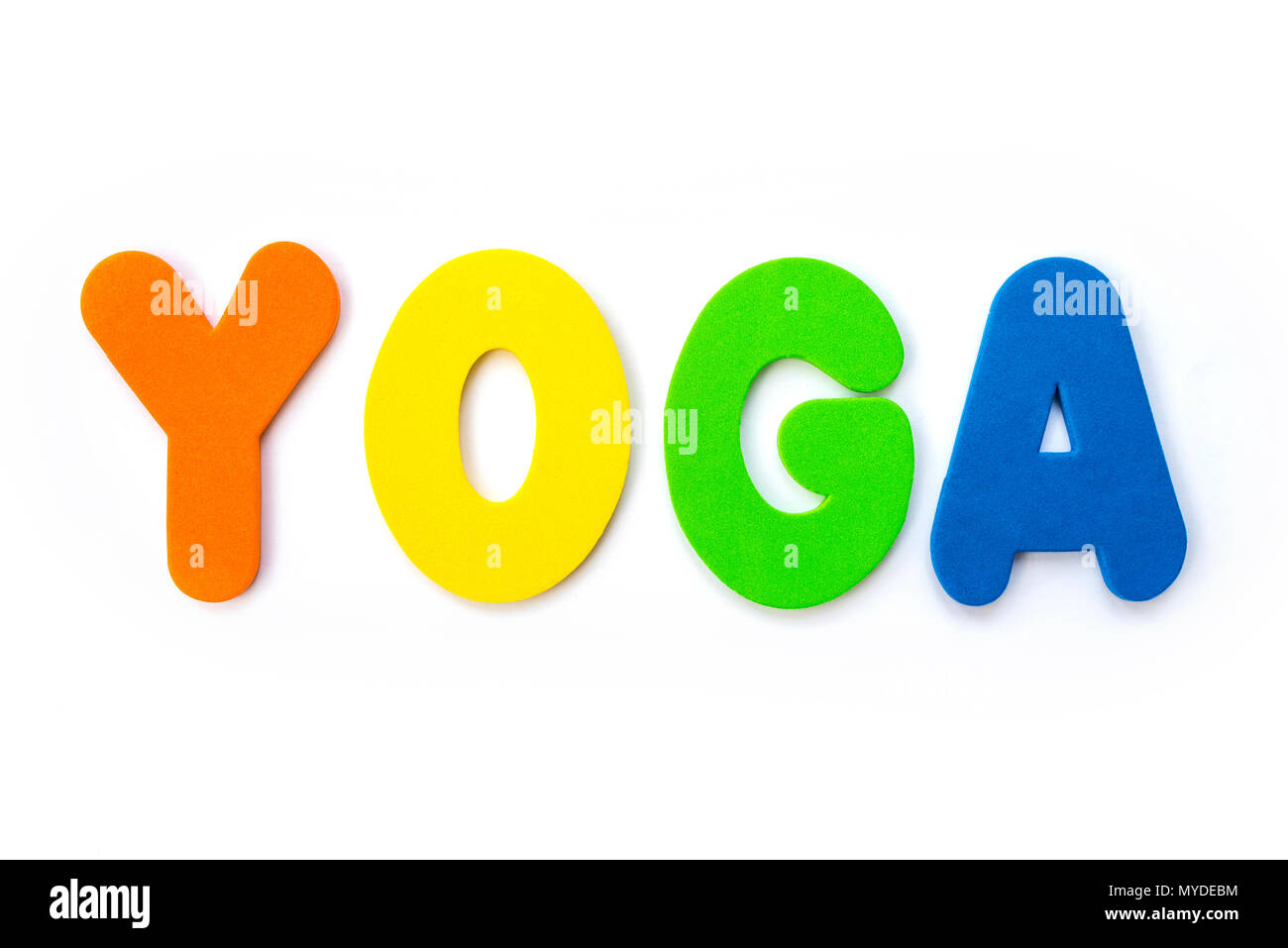Word yoga hi-res stock photography and images - Alamy
