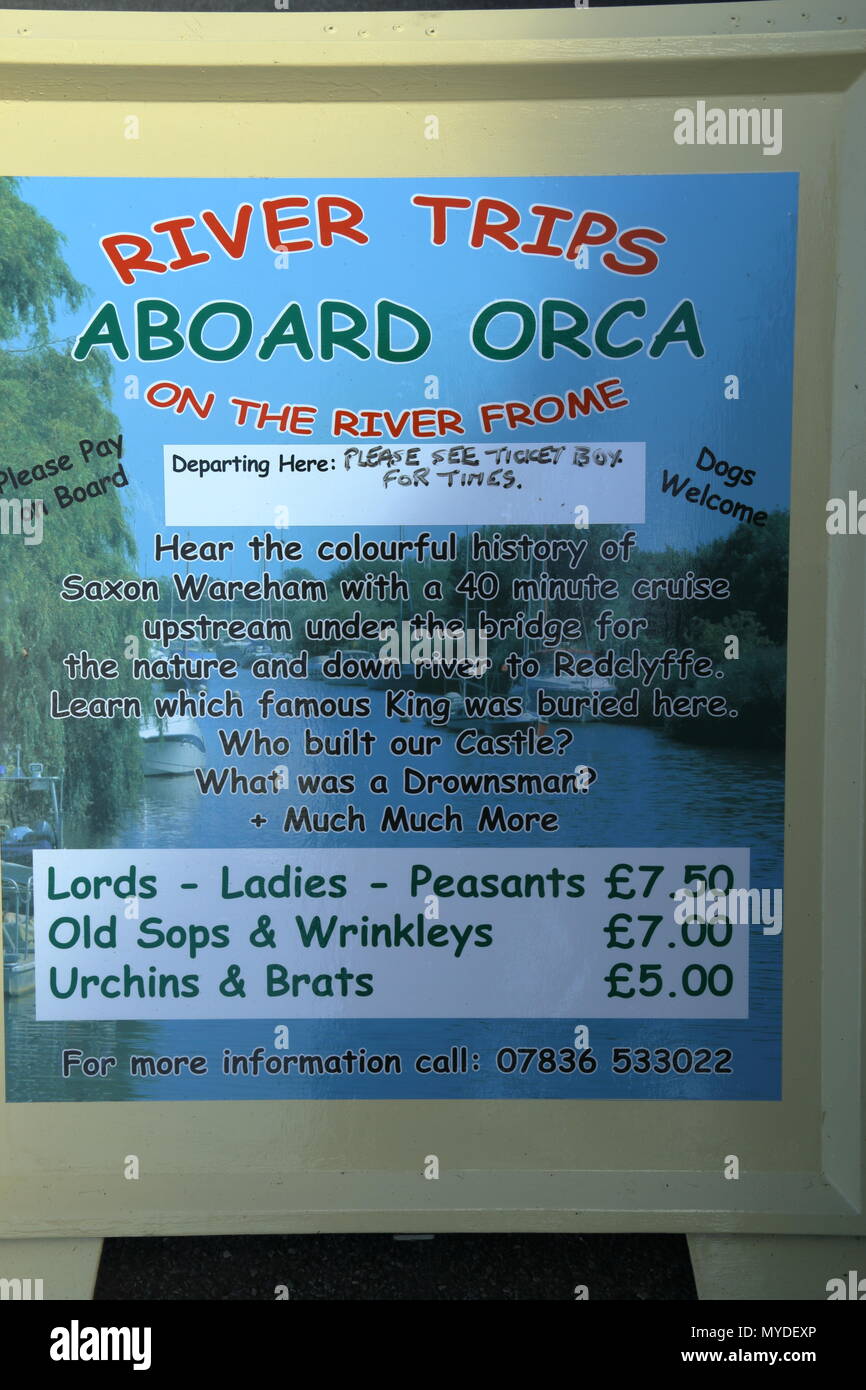 Wareham dorset boat trips hi-res stock photography and images - Alamy