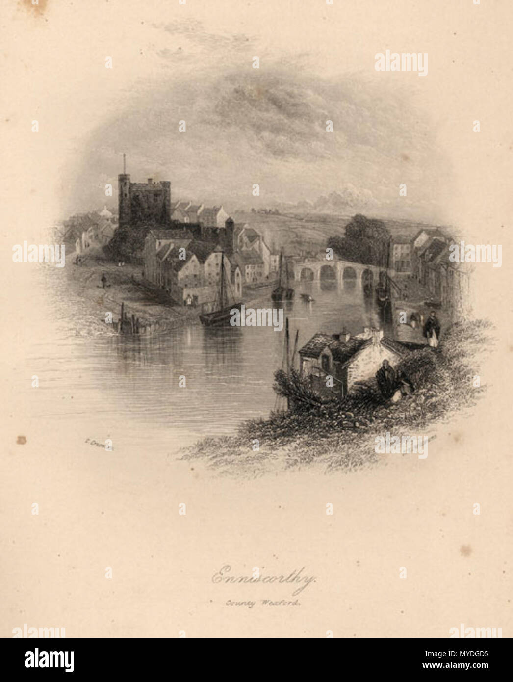 . English: Enniscorthy . Leitch Ritchie: Ireland picturesque and ...