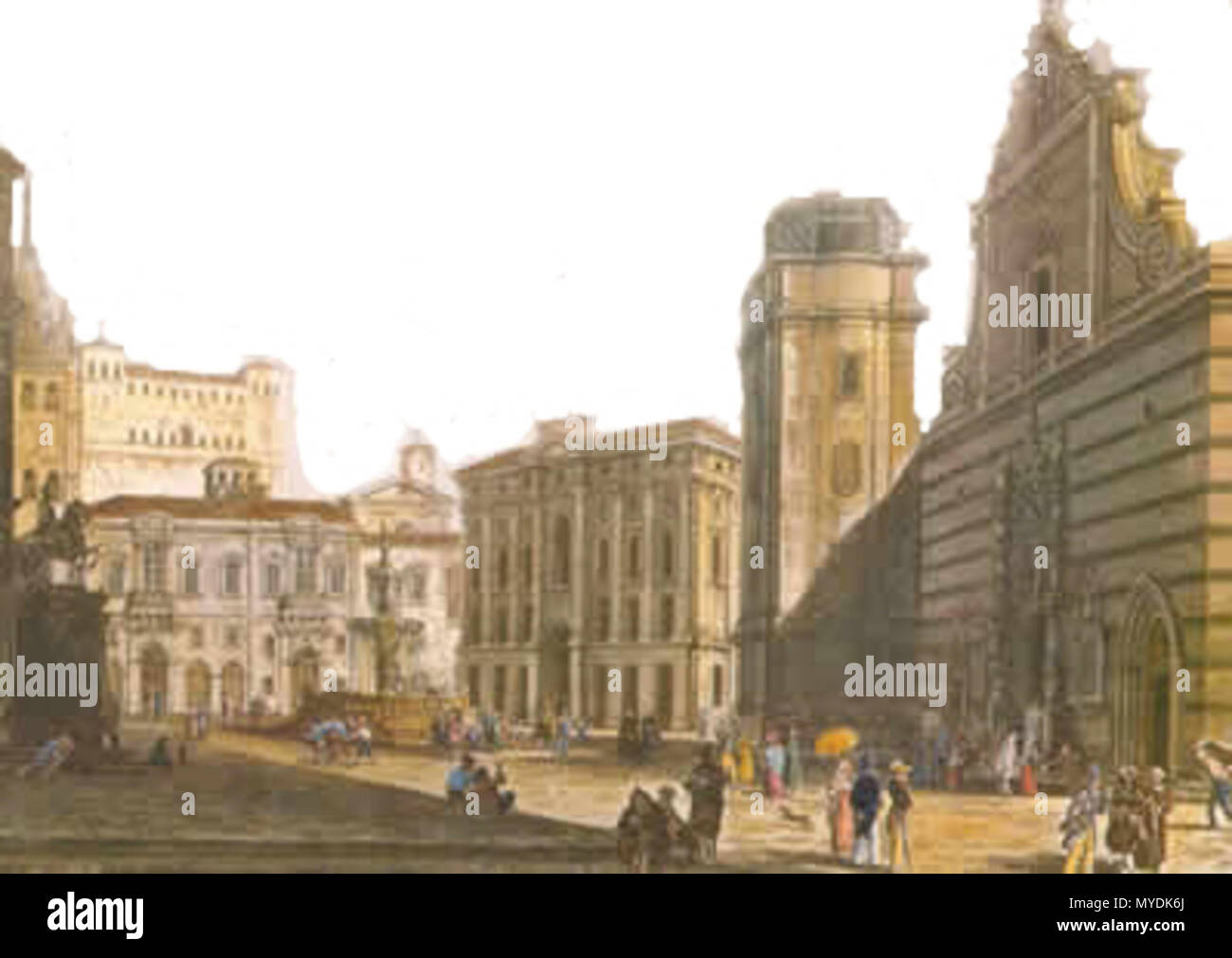 . Italiano: La piazza del Duomo di Messina a inizio XIX secolo ...