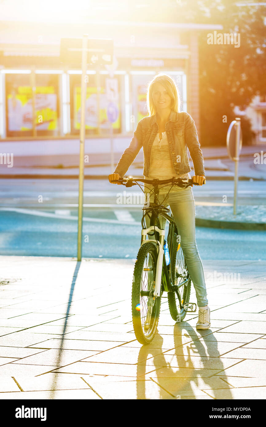 Cycling in the spring sunshine hi-res stock photography and images - Alamy