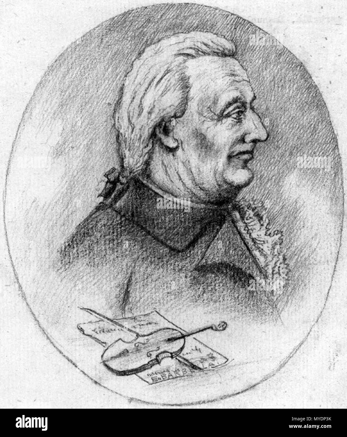 . English: Italian violinist and composer Emanuele Barbella (1718-1777 ...