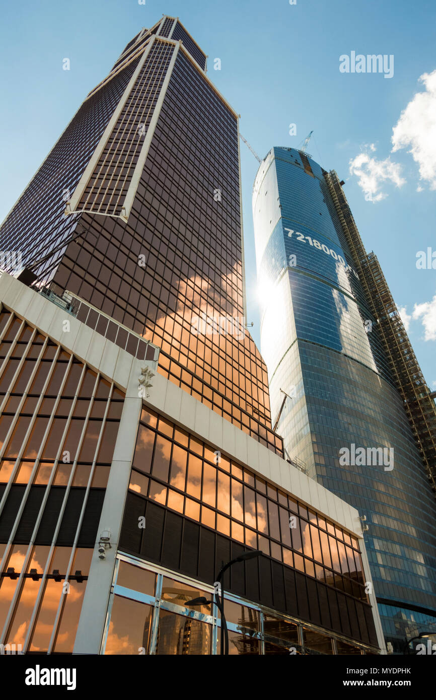 Mercury City Tower, Moscow, Russia. Photographed in August 2015 Stock ...