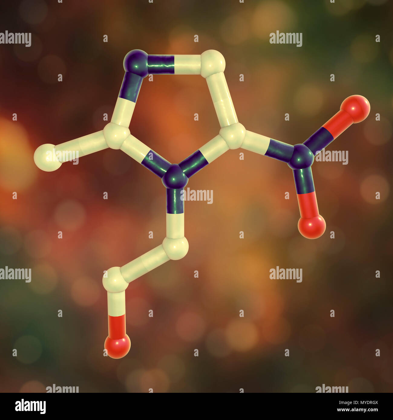 Metronidazole Molecular Model This Is A Nitroimidazole Antibiotic Metronidazole Molecular Model This Is A Nitroimidazole Antibiotic