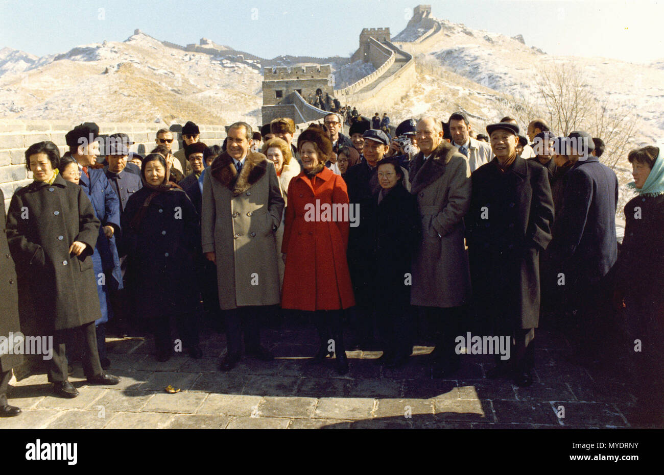 Great wall of china nixon hi-res stock photography and images - Alamy