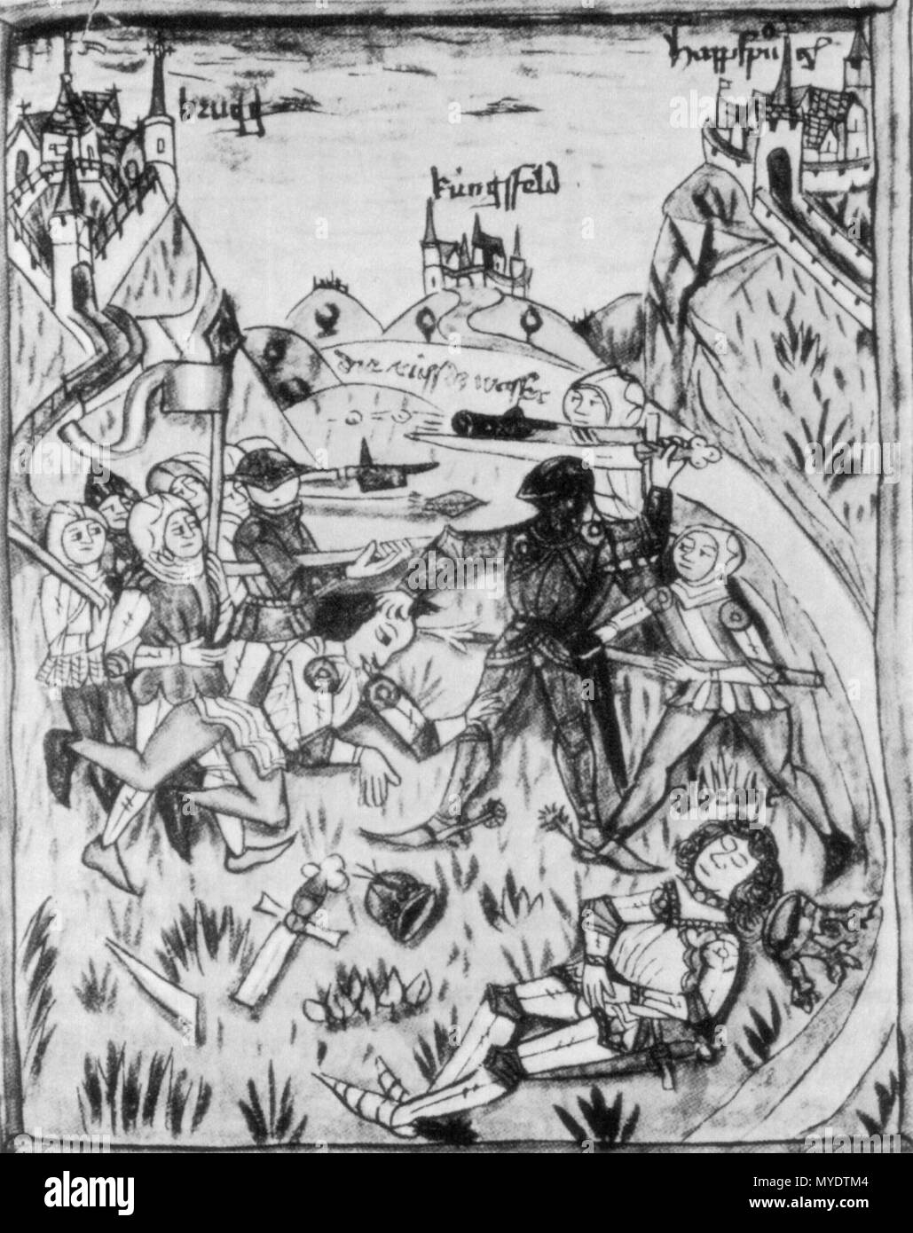 . Deutsch: Die Ermordung König Albrechts I. am 1. Mai 1308 Čeština ...