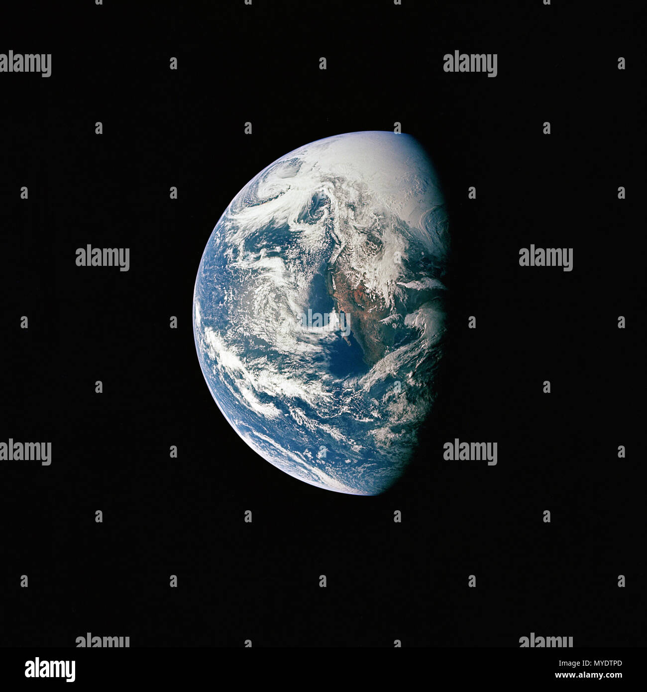Earth from space during Apollo 13 Stock Photo - Alamy