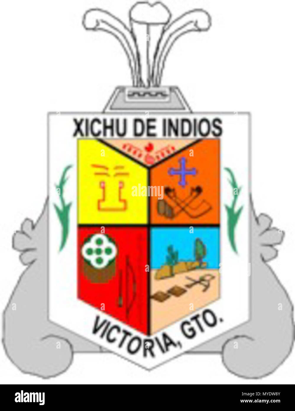 168 Escudo del municipio Victoria, Guanajuato, México - 11esc043 Stock ...