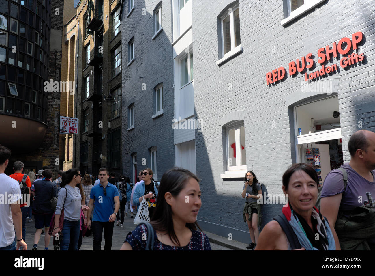 Red Bus Shop, gift shop, Southwark, London, England, UK Stock Photo - Alamy