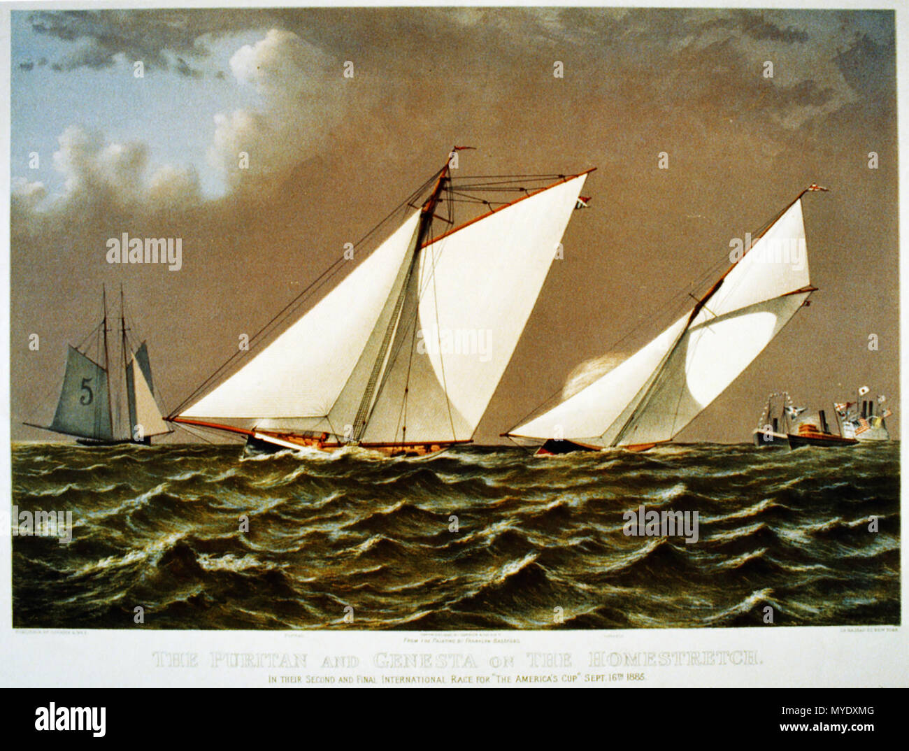 1885 americas cup hi-res stock photography and images - Alamy