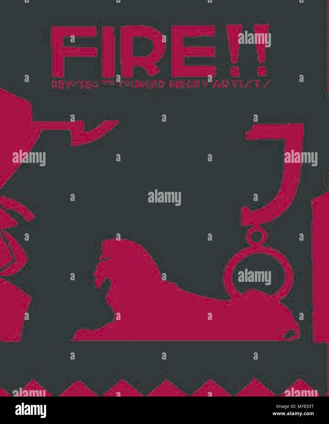 . Cover des Fire!! Magazins . 1926. Aaron Douglas 180 Firecover3 Stock ...