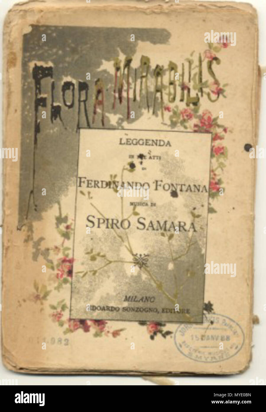 . Title Page of the Vocal Score of Flora Mirabilis by Spyros Samaras ...