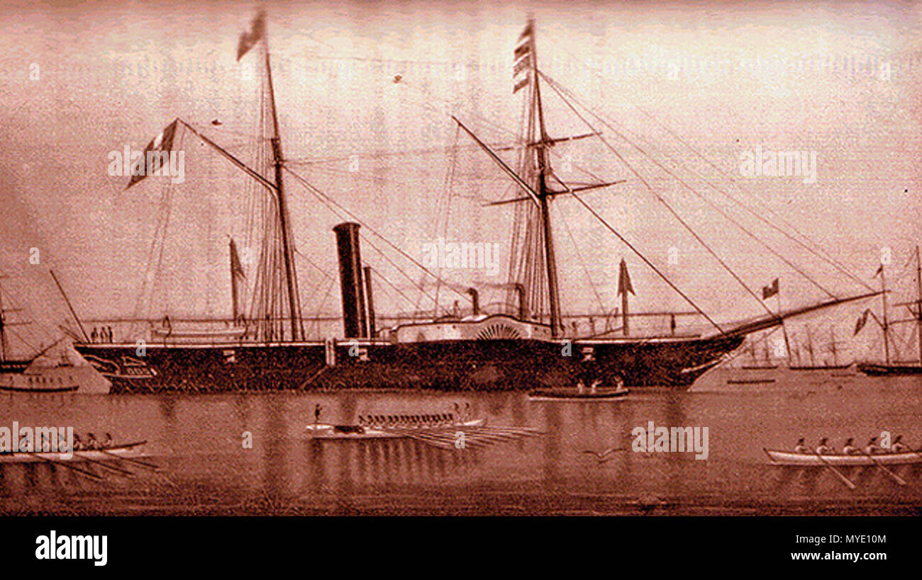 184 Fragata Amazonas 1865 Stock Photo - Alamy