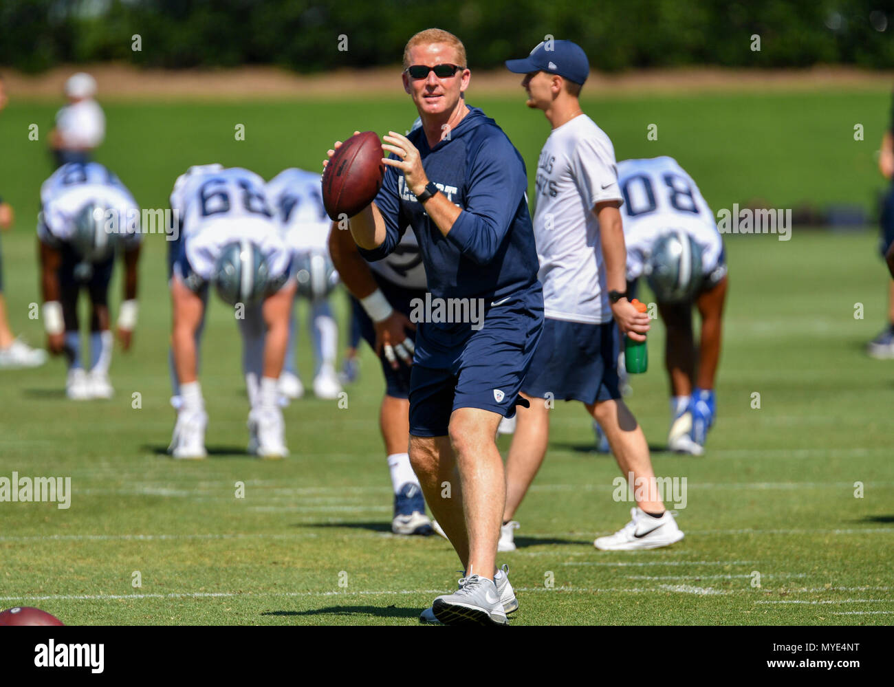 Jun 06, 2018: Dallas Cowboys head coach Jason Garrett during Organized ...