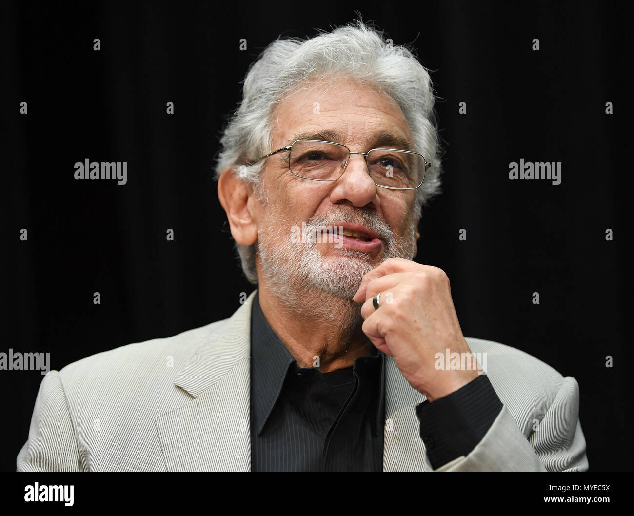 7 June 2018, Berlin, Germany: Plácido Domingo, opera singer, during a ...
