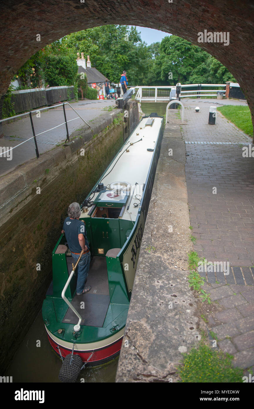 Narrowboats At Foxton Locks High Resolution Stock Photography and ...