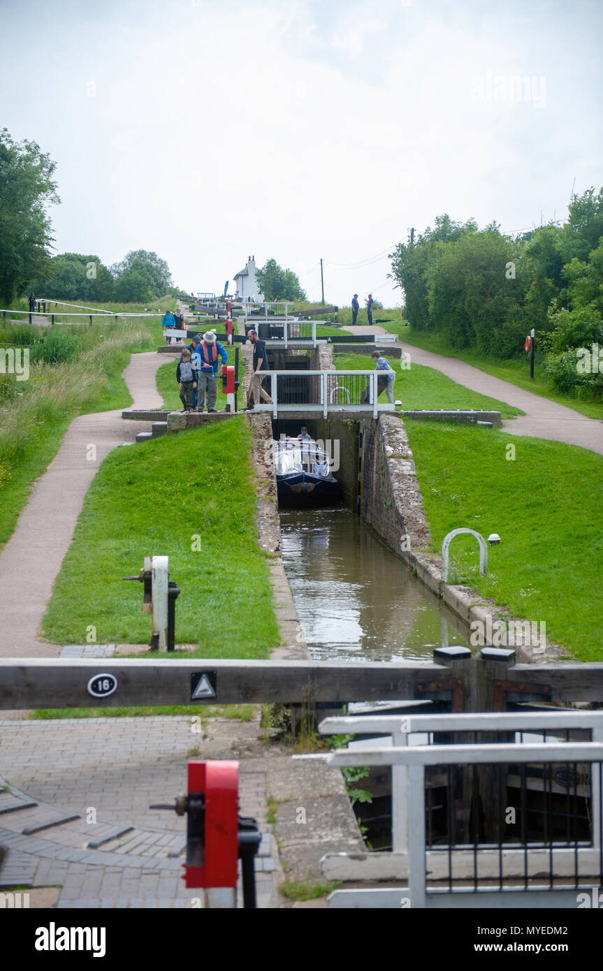 Narrowboats At Foxton Locks High Resolution Stock Photography and ...