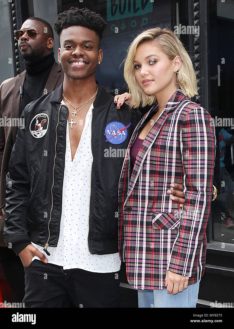 New York, NY, USA. 7th June, 2018.Aubrey Joseph, Olivia Holt at Build ...