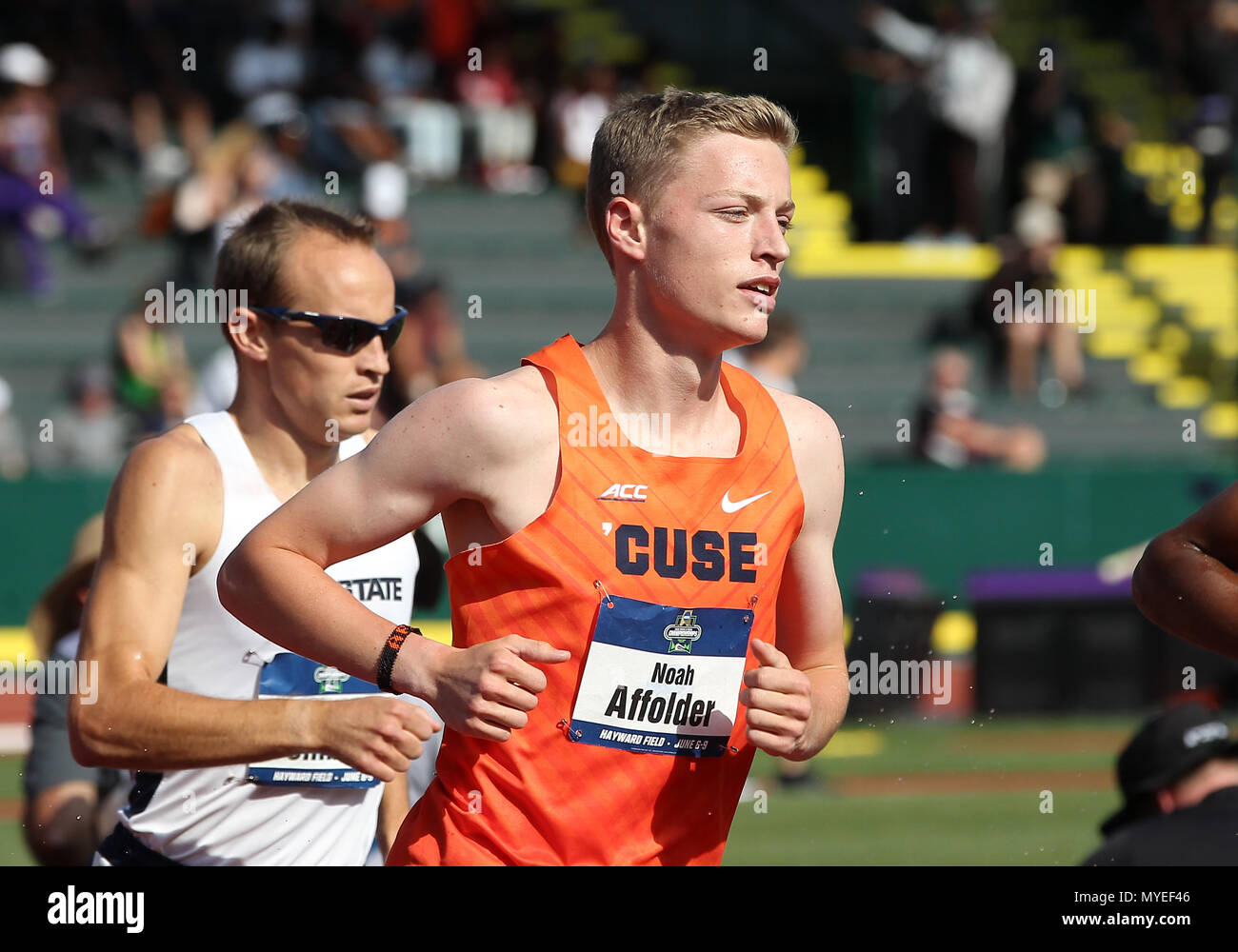 June 6, 2018. Noah Affolder of Syracuse in the Men's Steeplechase at ...