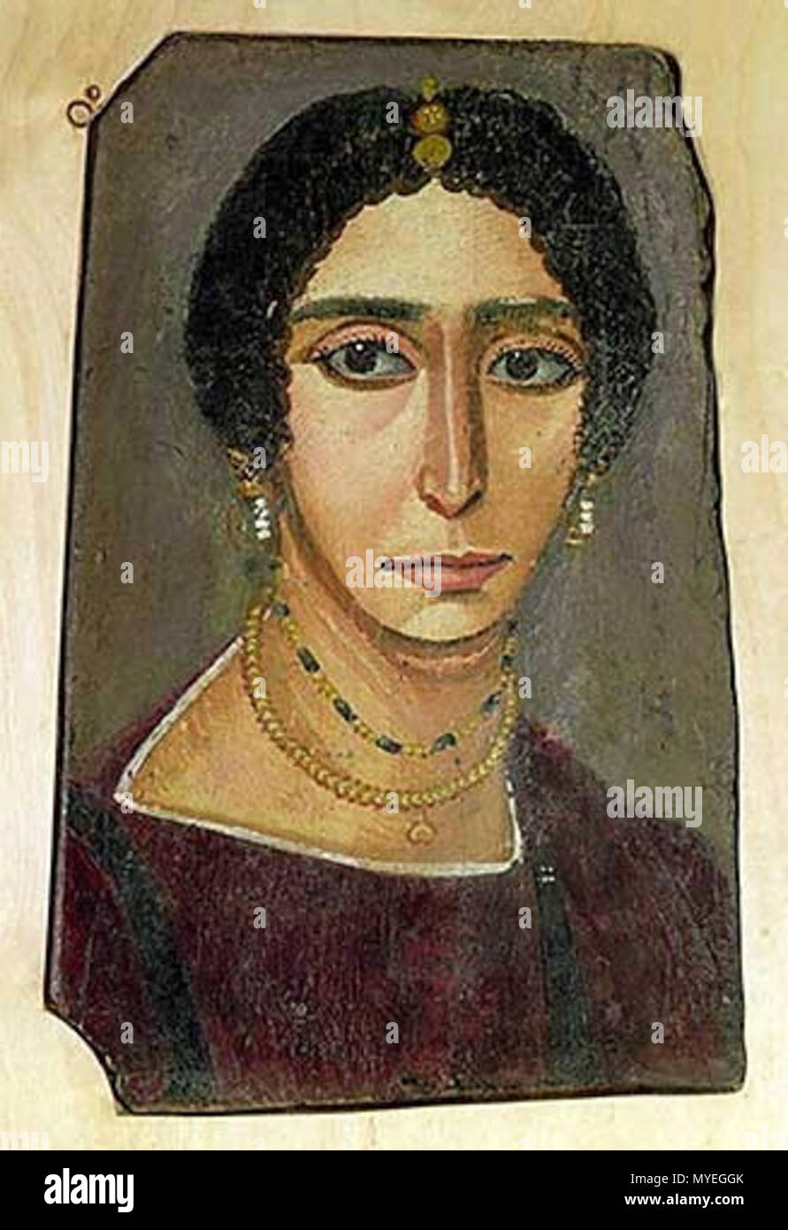 . Fayum mummy portrait . 2nd century. anonimous 176 Fayum-64 Stock ...
