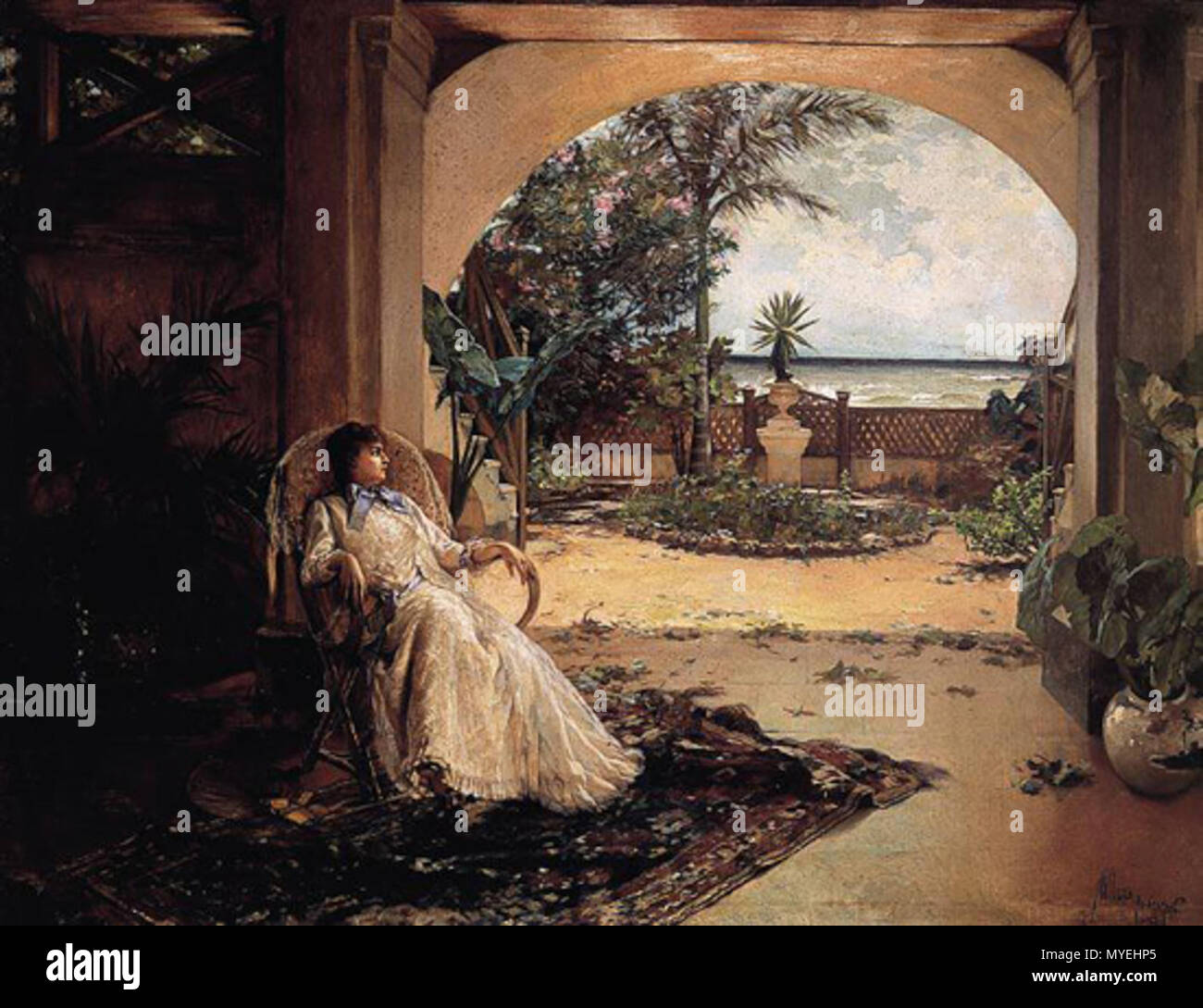 . Português: Guillermo Collazo. La Siesta, 1888. Museo Nacional de ...