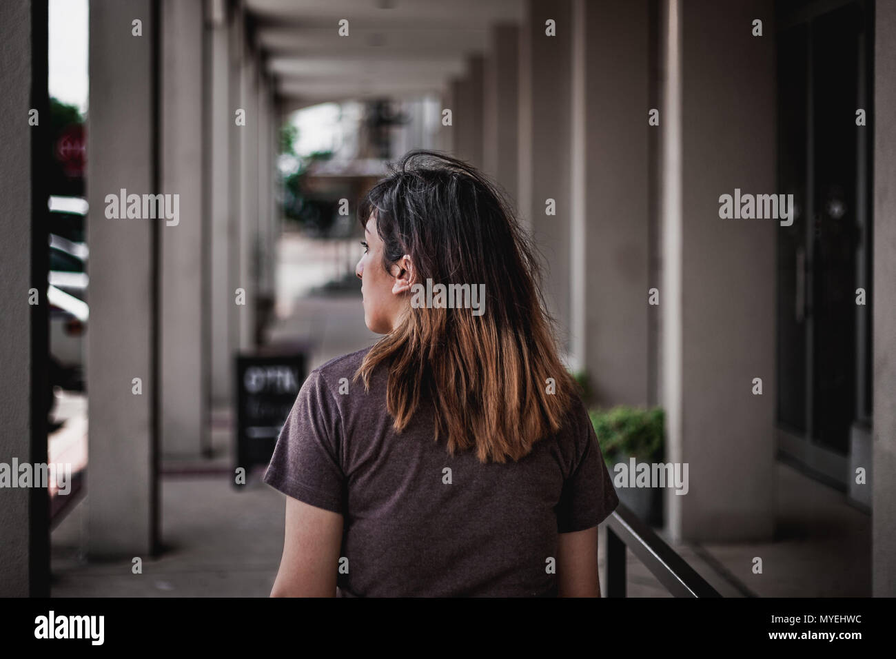 Walking through town hi-res stock photography and images - Alamy