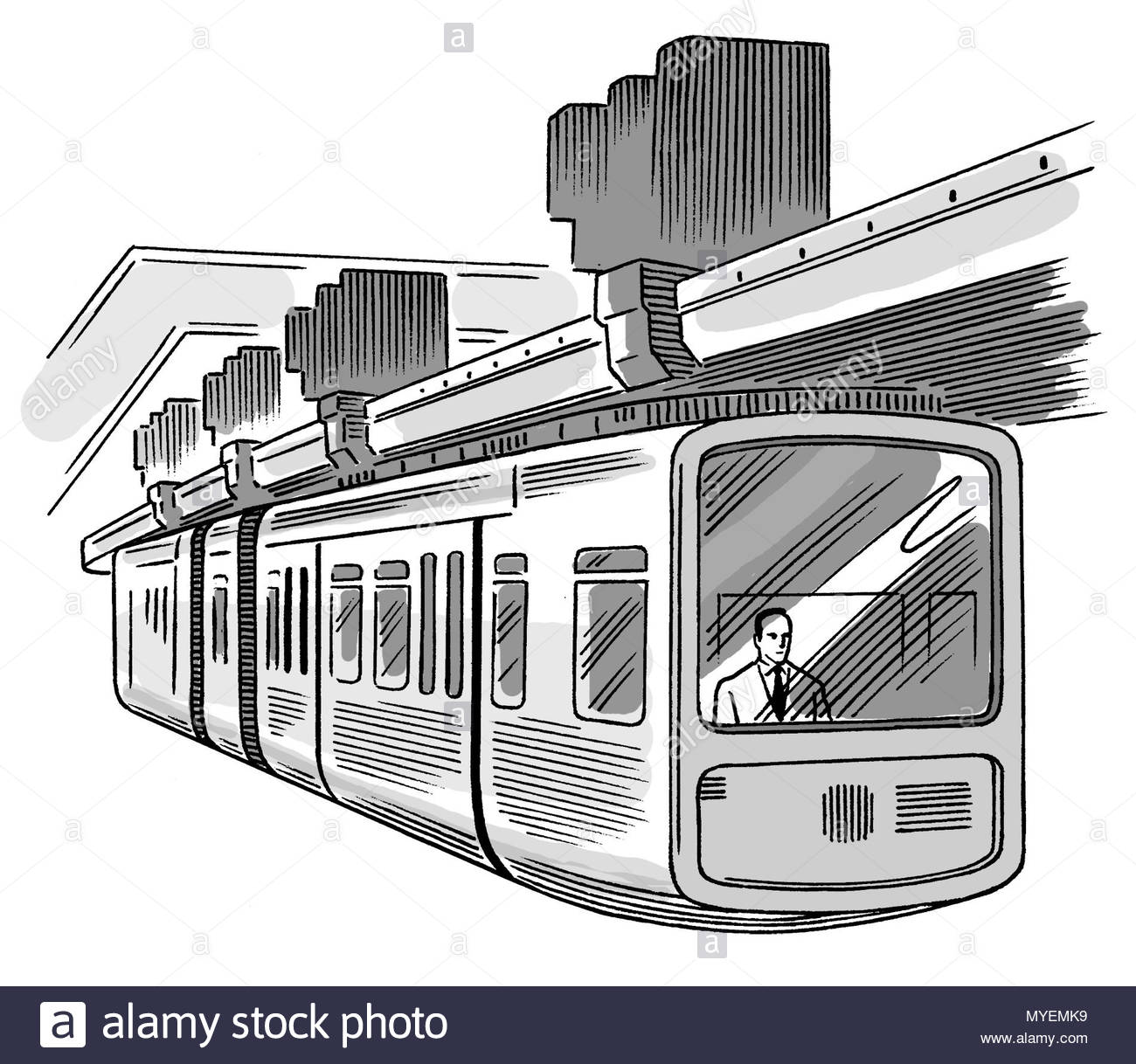 Wuppertal Monorail, Germany Stock Photos & Wuppertal Monorail, Germany ...