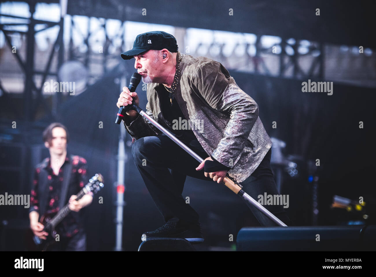 Turin, Italy. 01st June, 2018. The Italian rocker Vasco Rossi, better ...