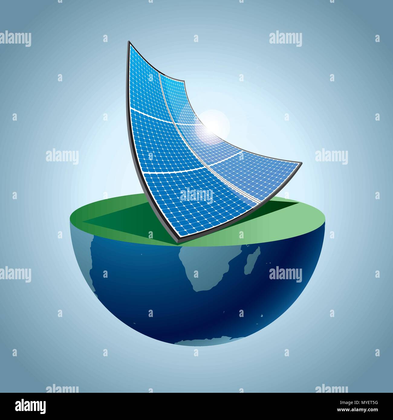 New energy concept design on the earth Stock Vector Image & Art - Alamy