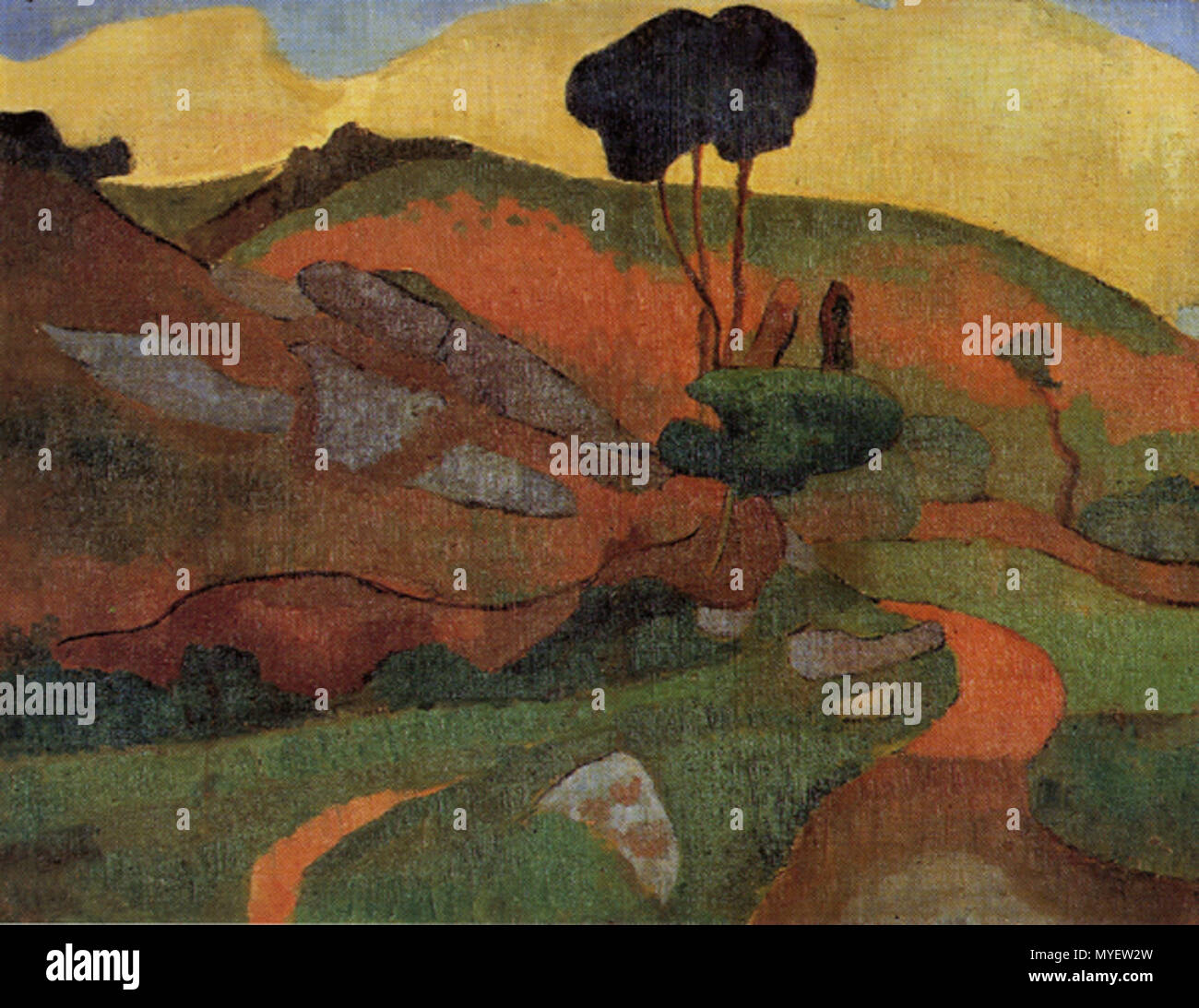 . Picture: 'Landskab' by Mogens Ballin . between 1891 and 1892. Mogens ...