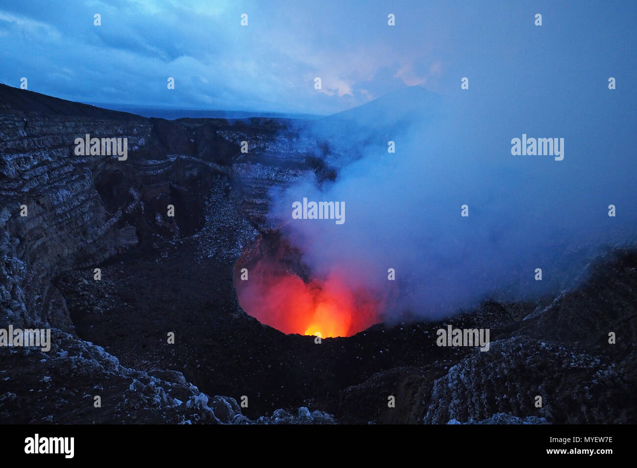 Masaya volcano crater lake hi-res stock photography and images - Alamy