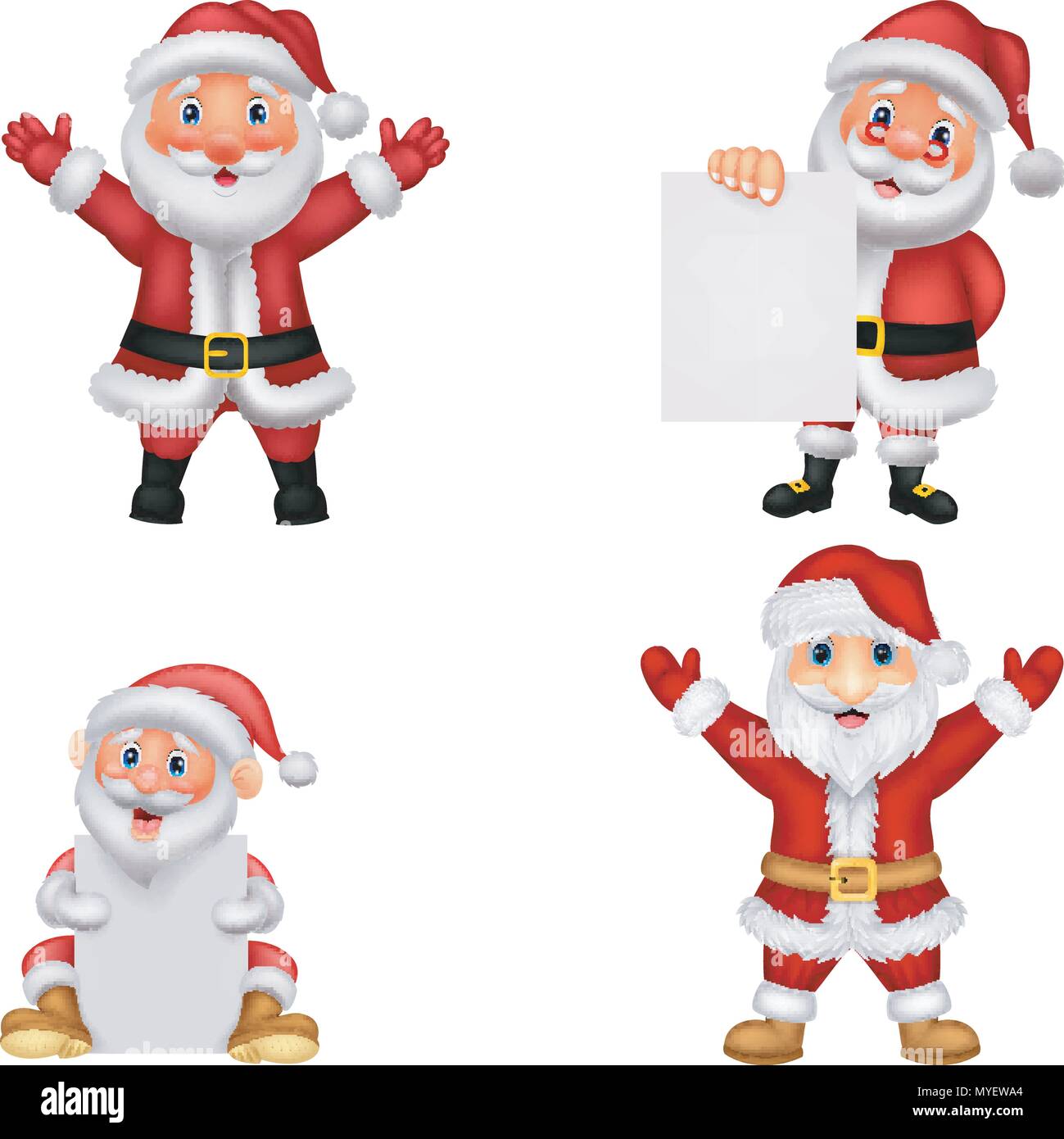 Old santa letter Stock Vector Images - Alamy