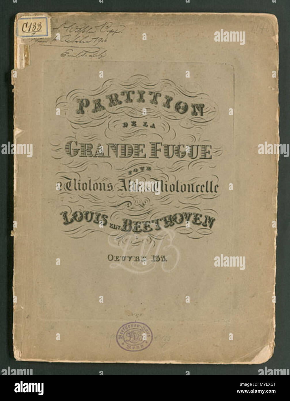 Grosse fuge beethoven hi-res stock photography and images - Alamy