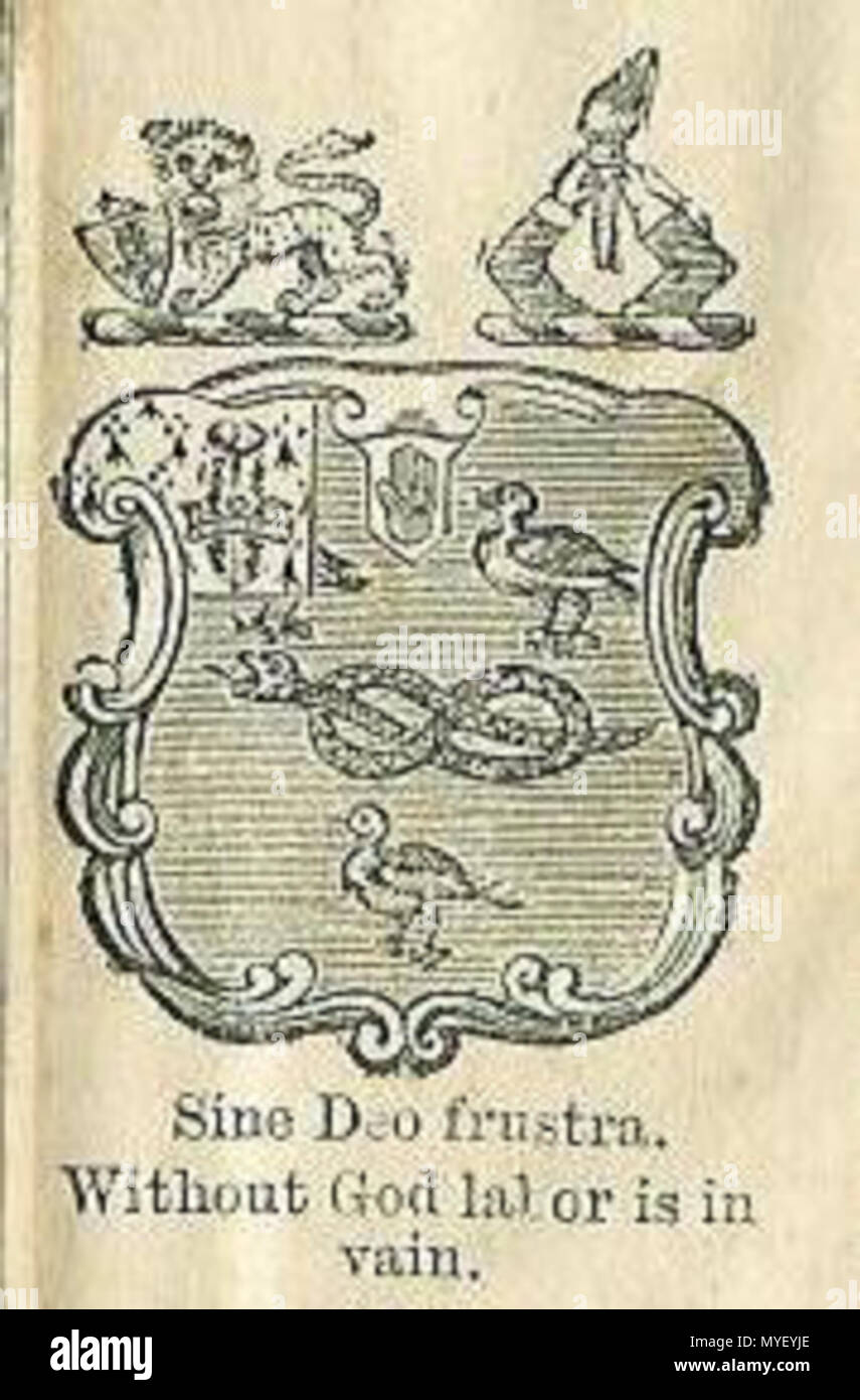 . English: Coat of Arms of the Baronetcy of Brook Street, created in ...