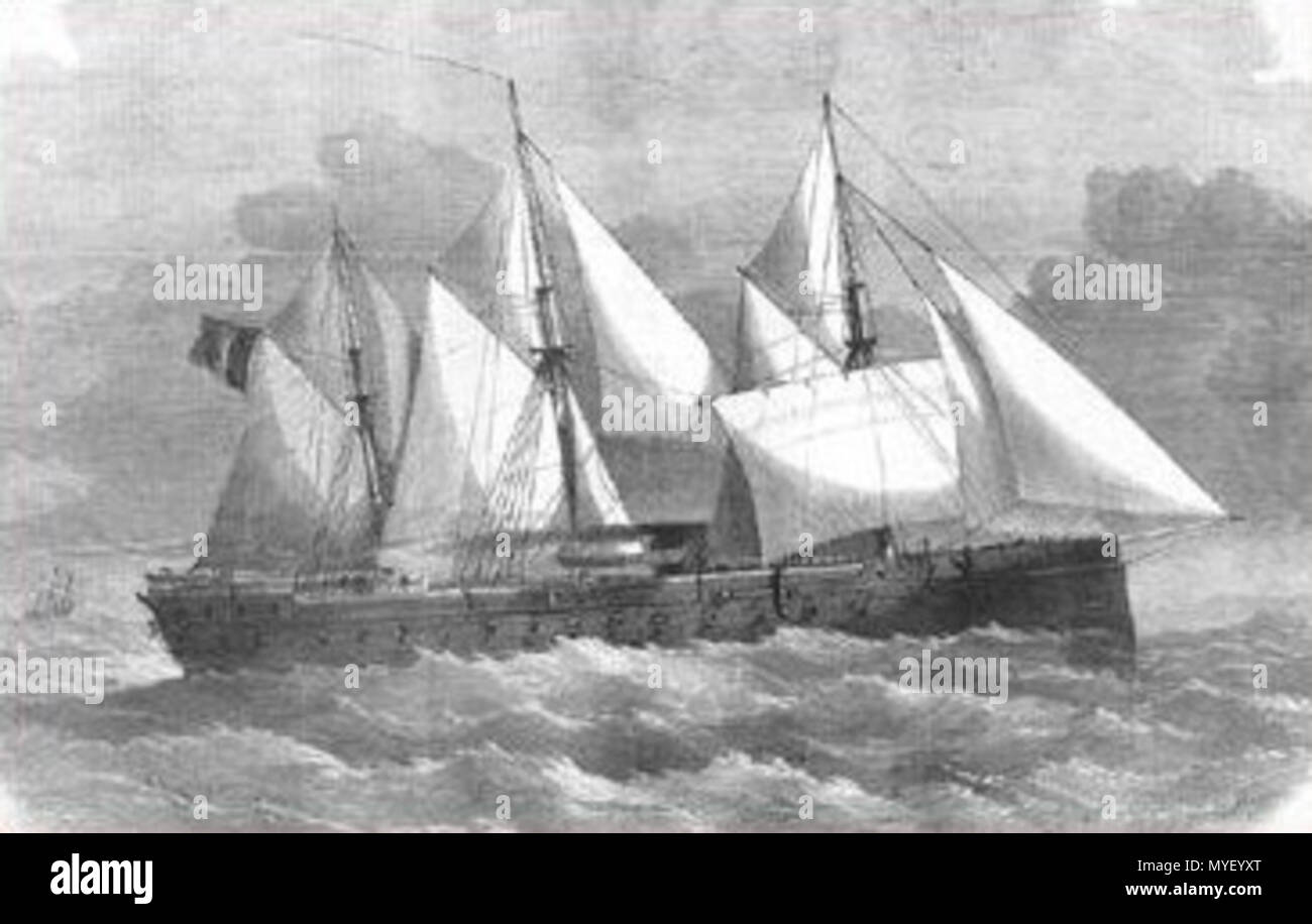 French ironclad warship hi-res stock photography and images - Alamy